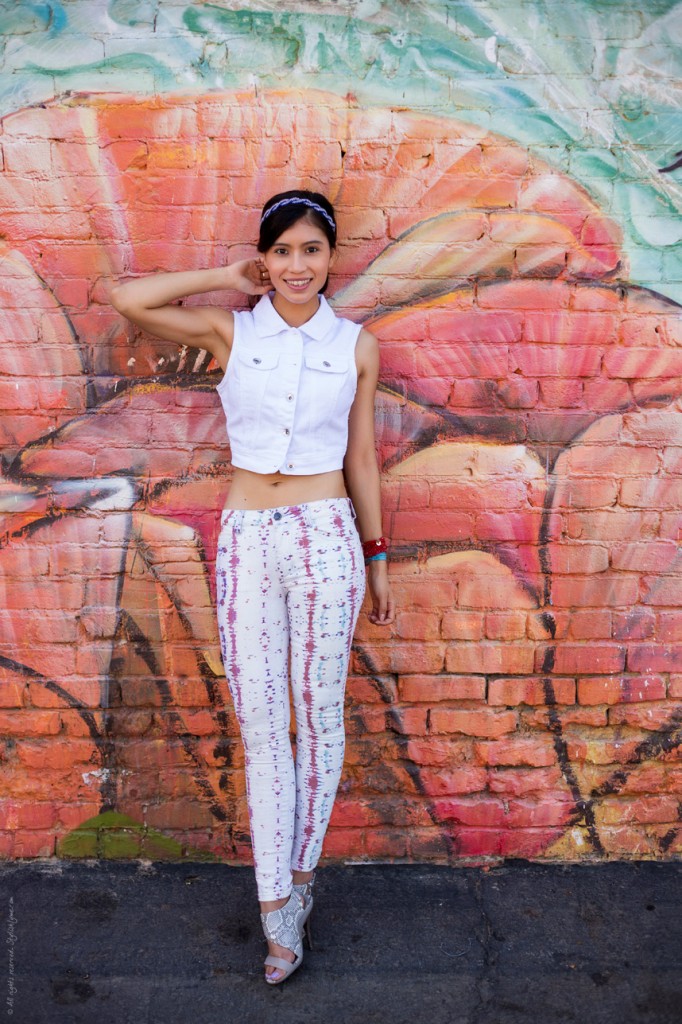 How I Wear Printed Denim