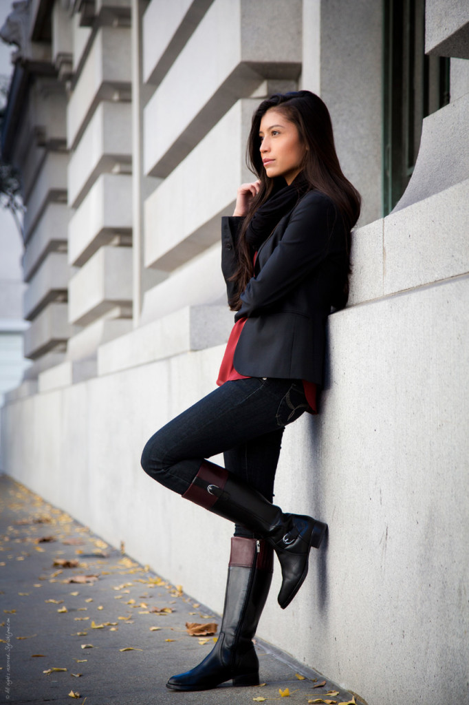 Fall Outfit Series - Casual Riding Boots Outfit
